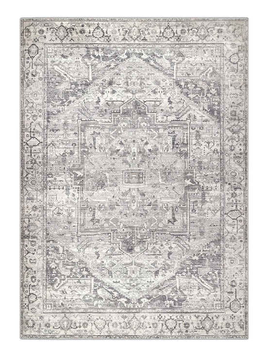 Shop Washable Traditional Grey Rug - Get Any Size